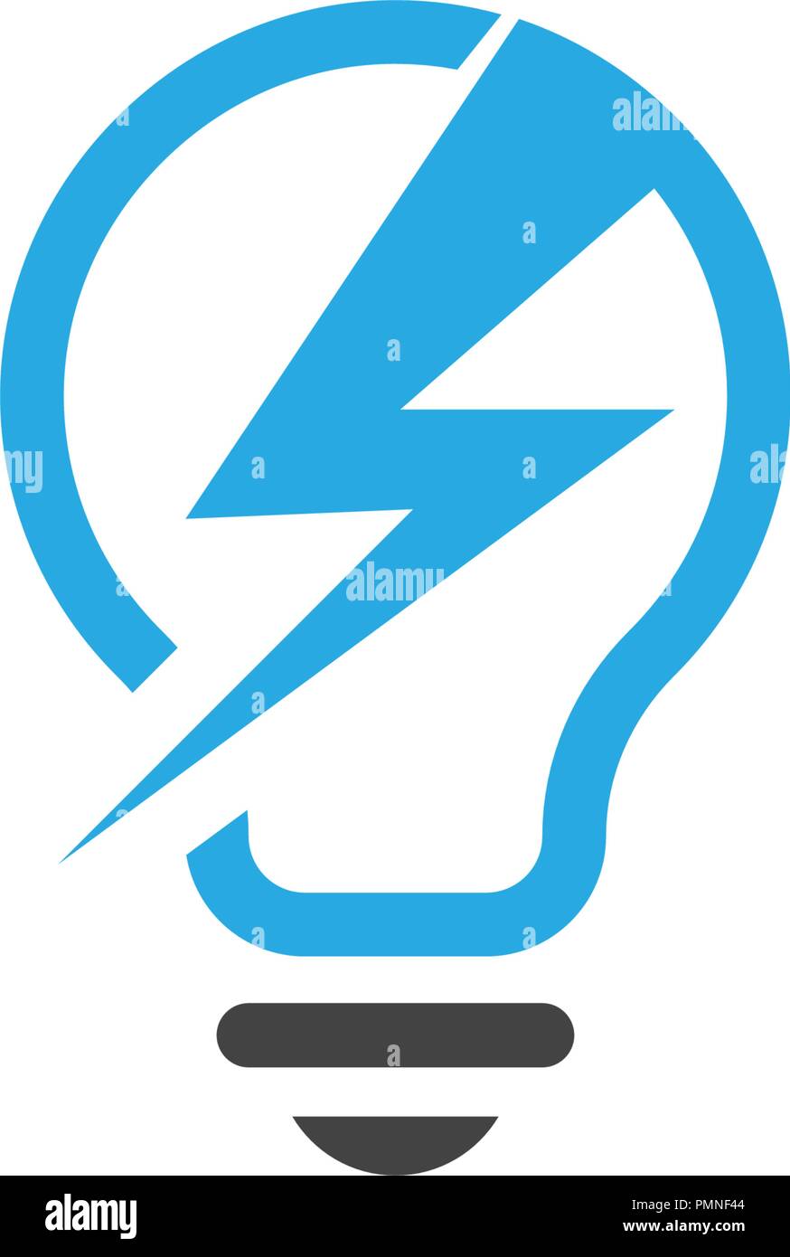 Vector light bulb symbol logo template vector design Stock Vector Image & Art - Alamy