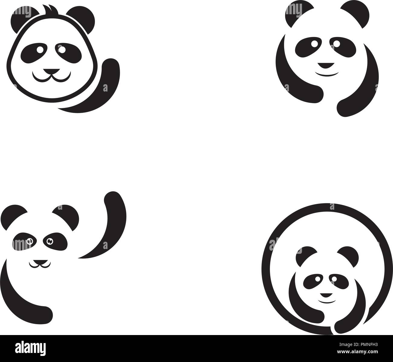 Panda eyes vector vectors hi-res stock photography and images - Alamy