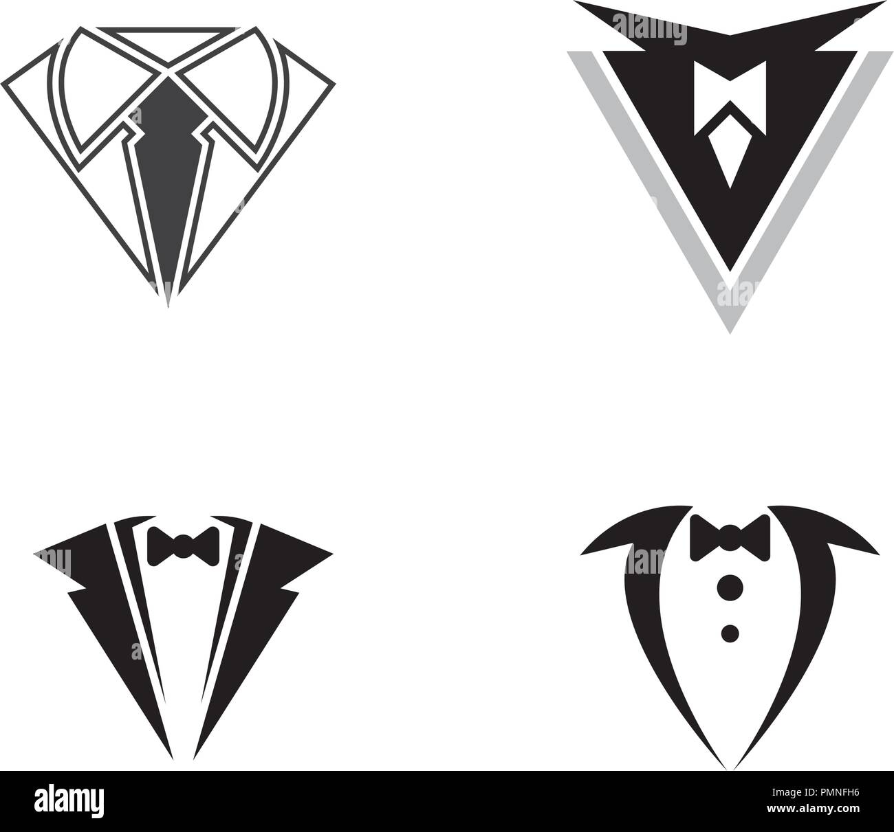 Tuxedo Logo template vector icon illustration design Stock Vector Image ...
