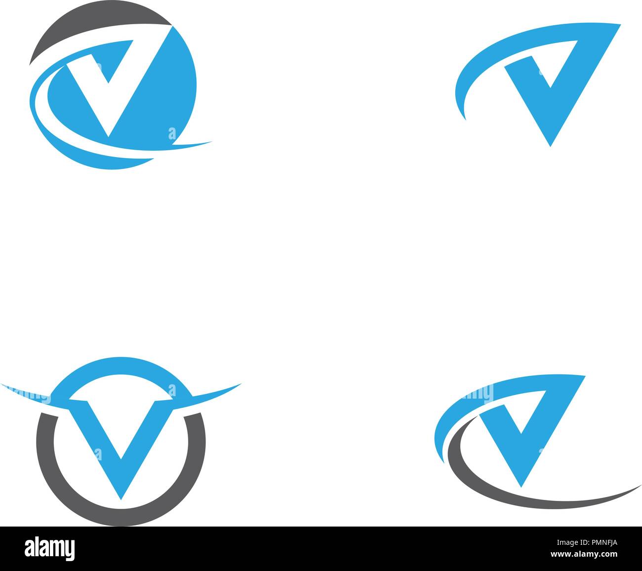 V Letter Logo Template vector icon illustration Stock Vector Image ...