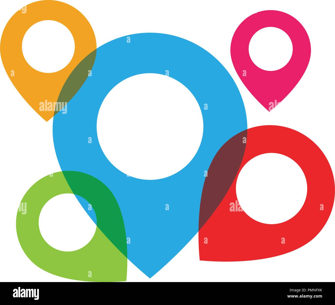 Location point icon logo vector illustration design Stock Vector Image ...