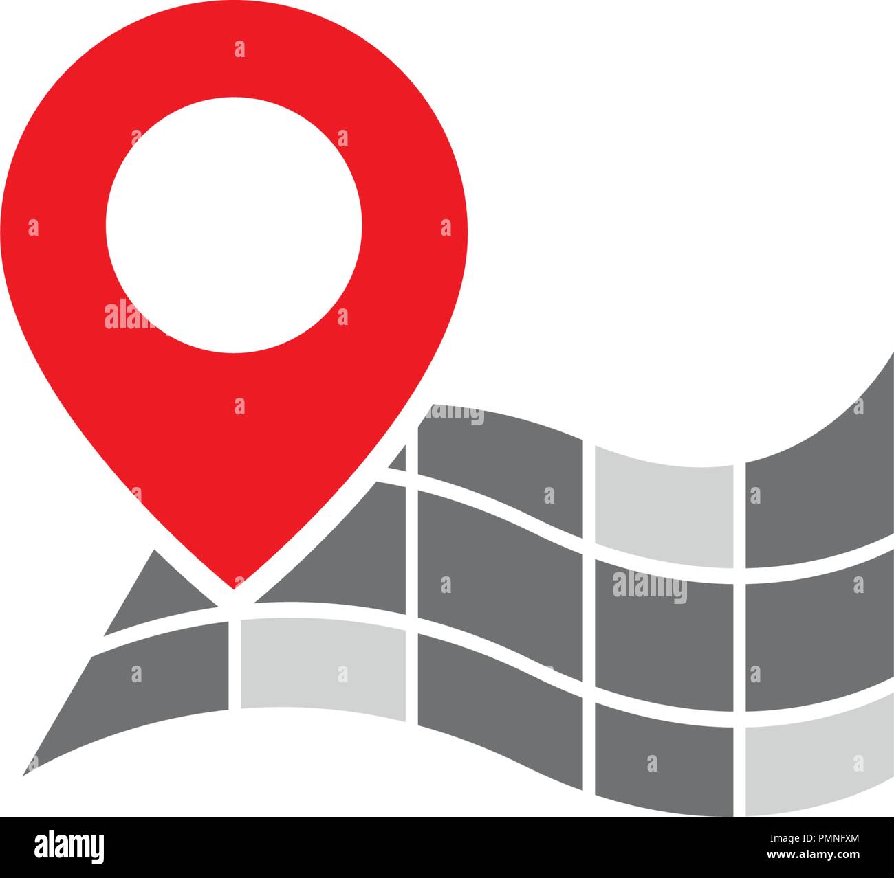 Location point icon logo vector illustration design Stock Vector Image ...