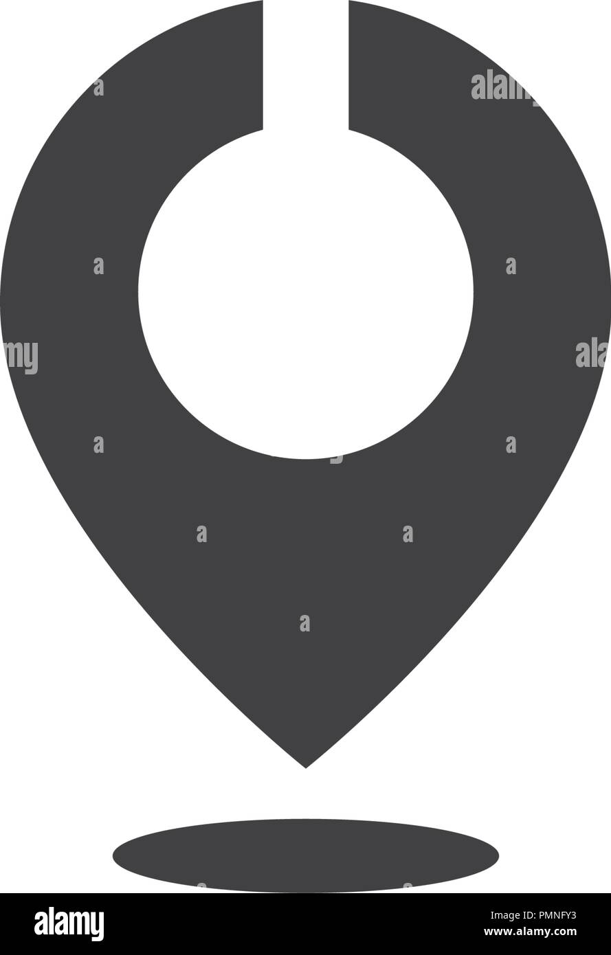 Location point icon logo vector illustration design Stock Vector Image ...