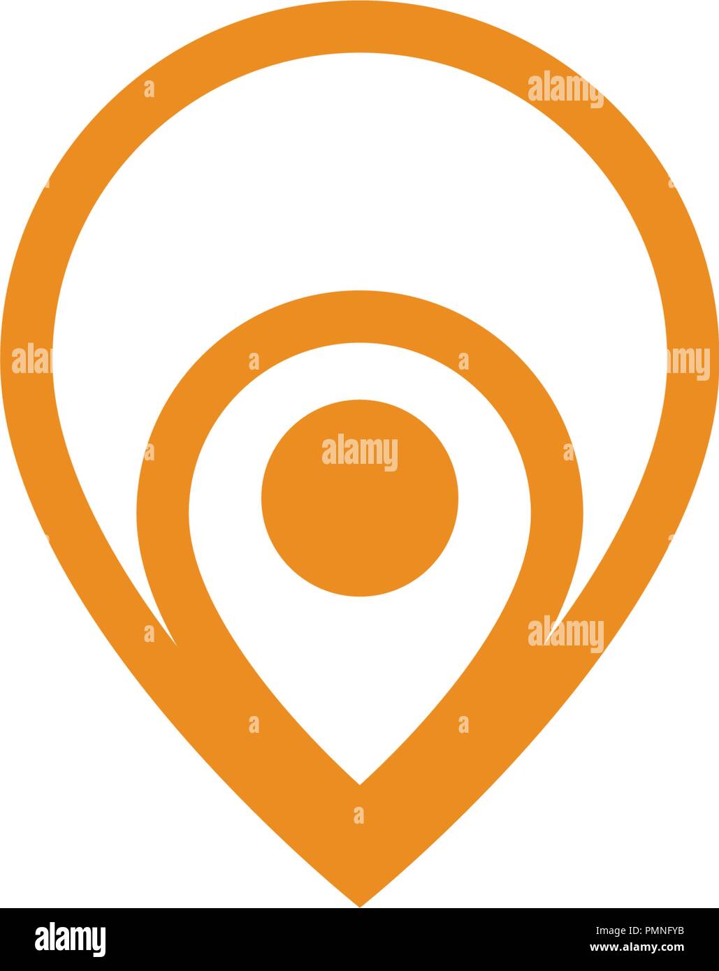 Location point icon logo vector illustration design Stock Vector Image ...