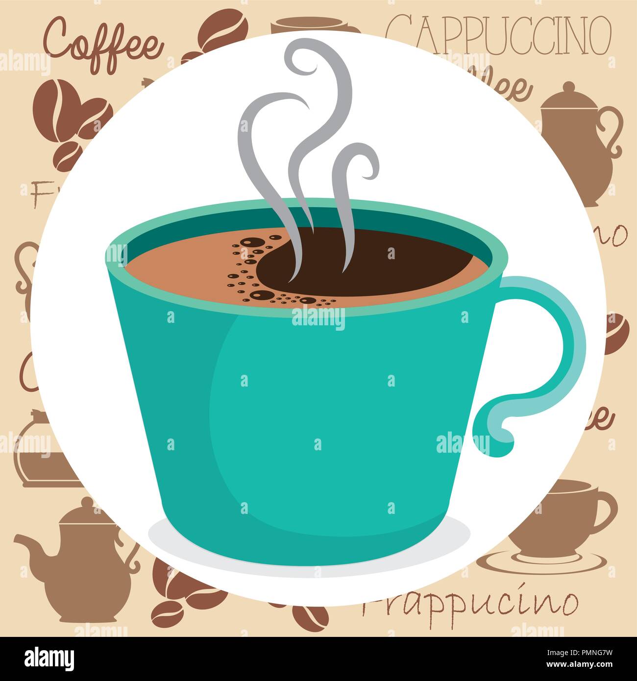delicious coffee cup drink vector illustration design Stock Vector ...