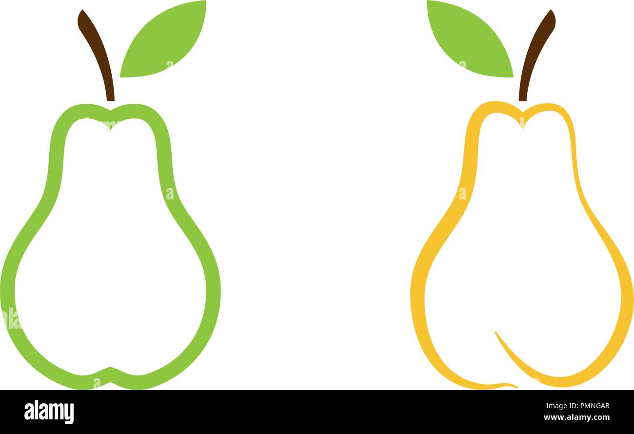 fresh Pear Fruit Food Vector Illustration design Stock Vector Image ...
