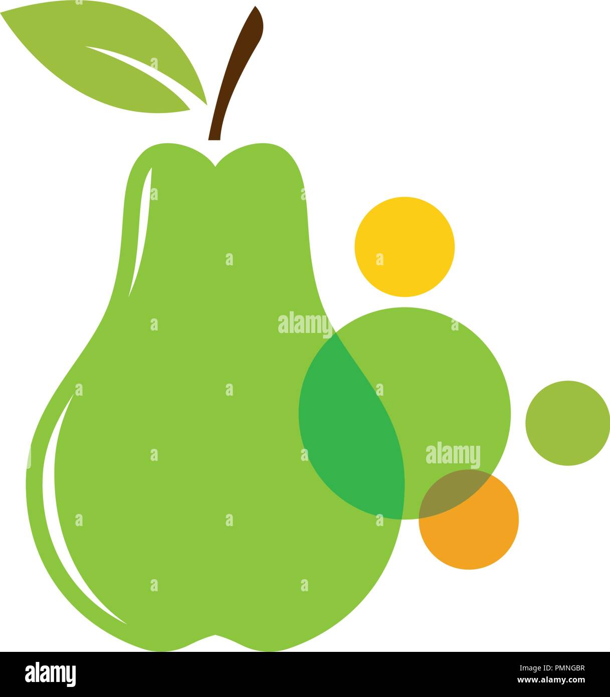fresh Pear Fruit Food Vector Illustration design Stock Vector Image ...