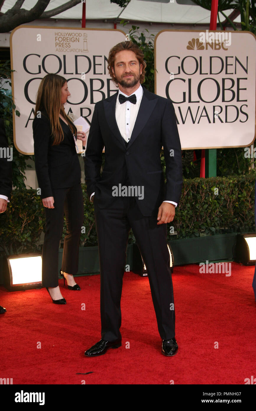 Gerard Butler at the arrivals of The 69th Annual Golden Globe Awards ...