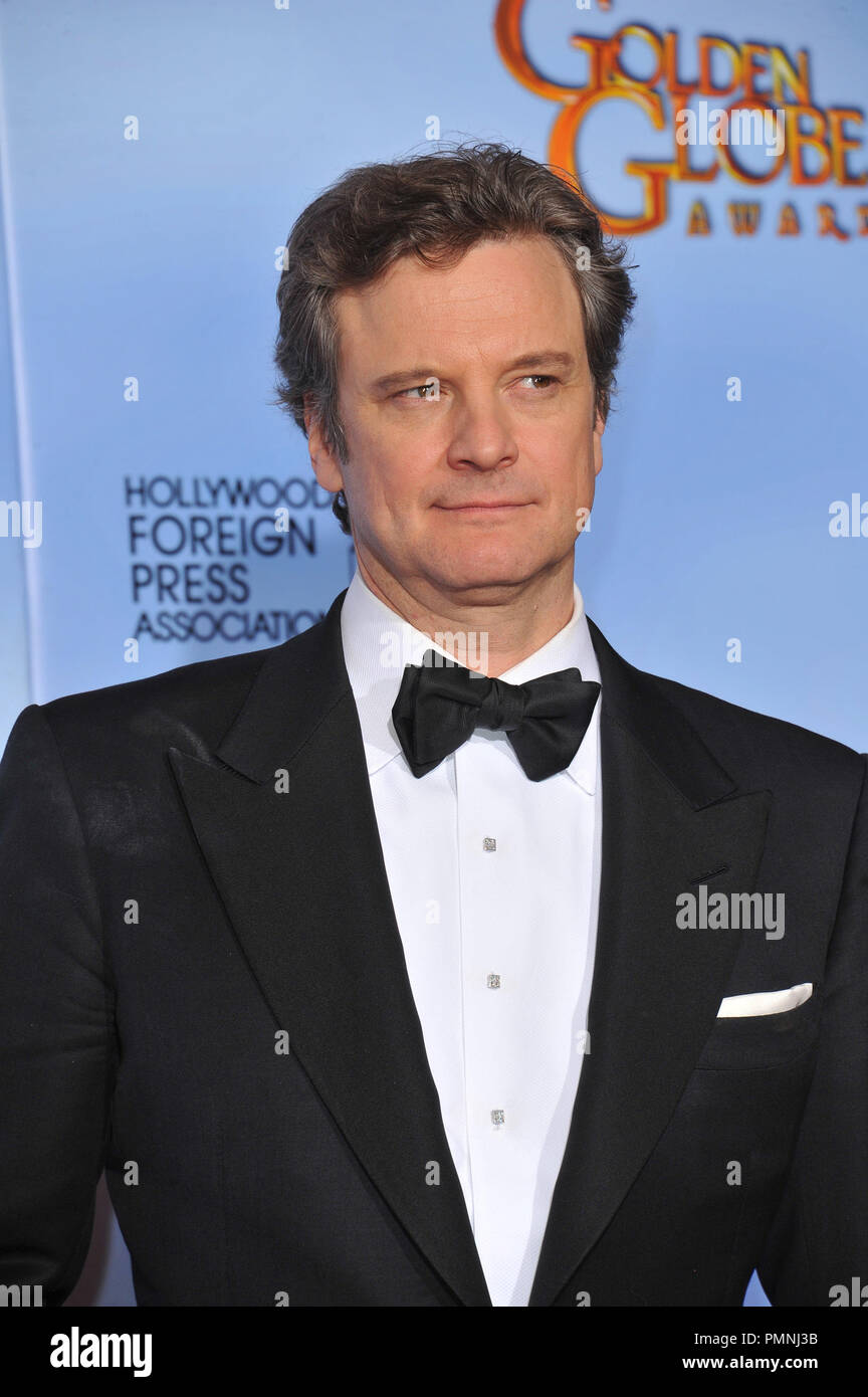 Colin Firth at the 69th Golden Globe Awards at the Beverly Hilton Hotel ...
