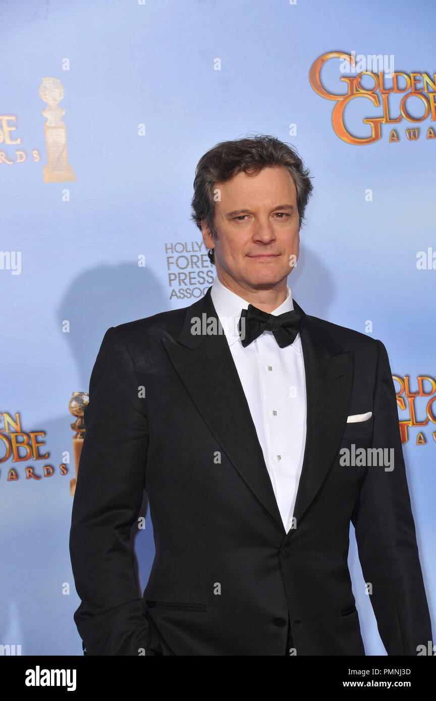 Colin Firth at the 69th Golden Globe Awards at the Beverly Hilton Hotel ...