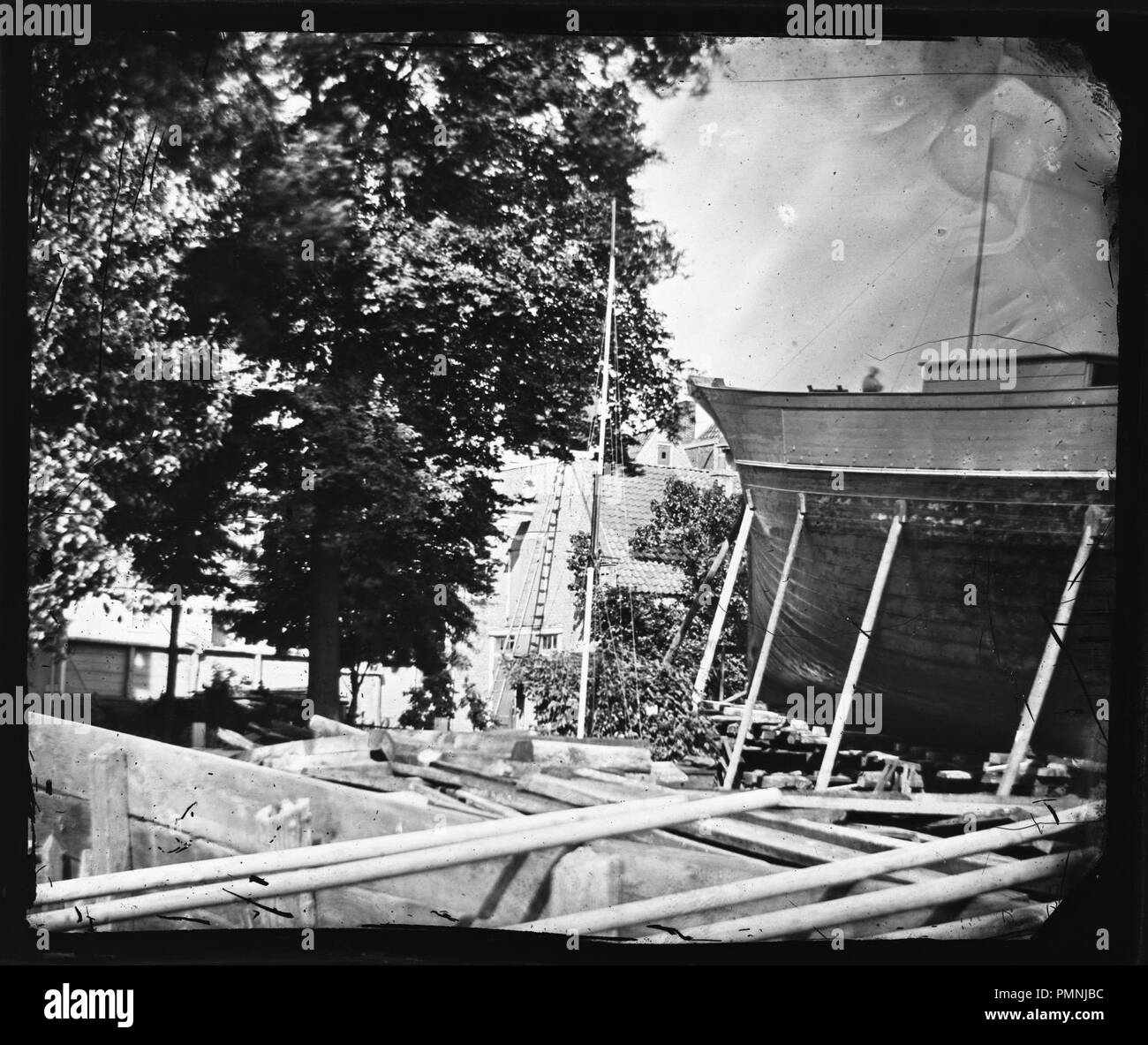 Bickersstraat (Grote) 6 (achterzijde), Scheepswerf de Haan foto 2 (max ...