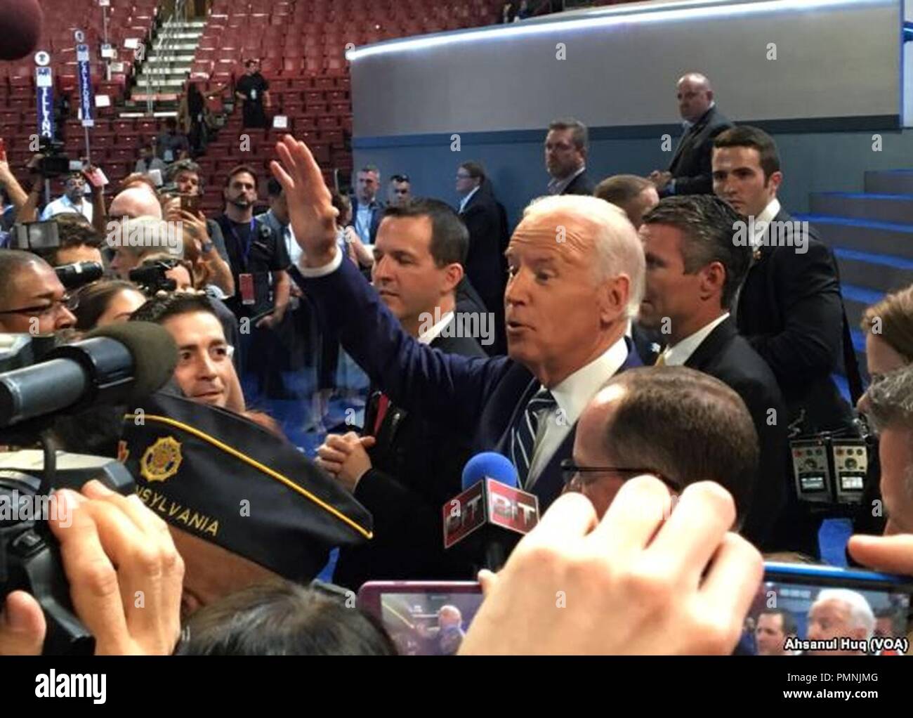 Biden at 2016 DNC Stock Photo - Alamy