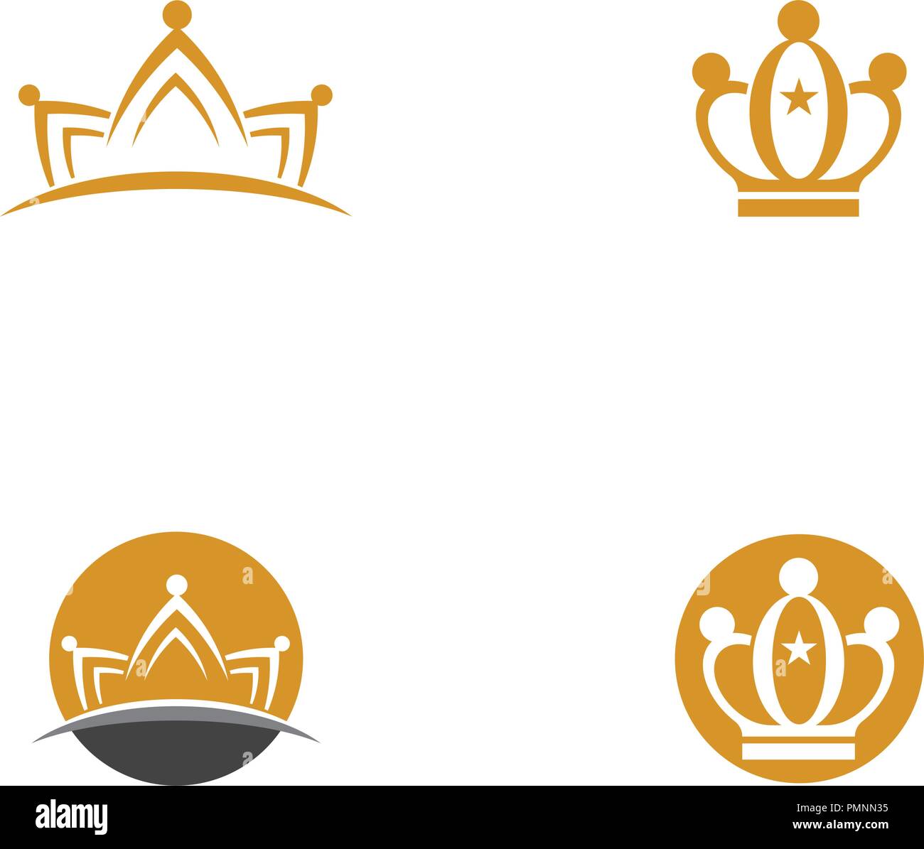 Crown Logo Template vector icon illustration design Stock Vector Image ...