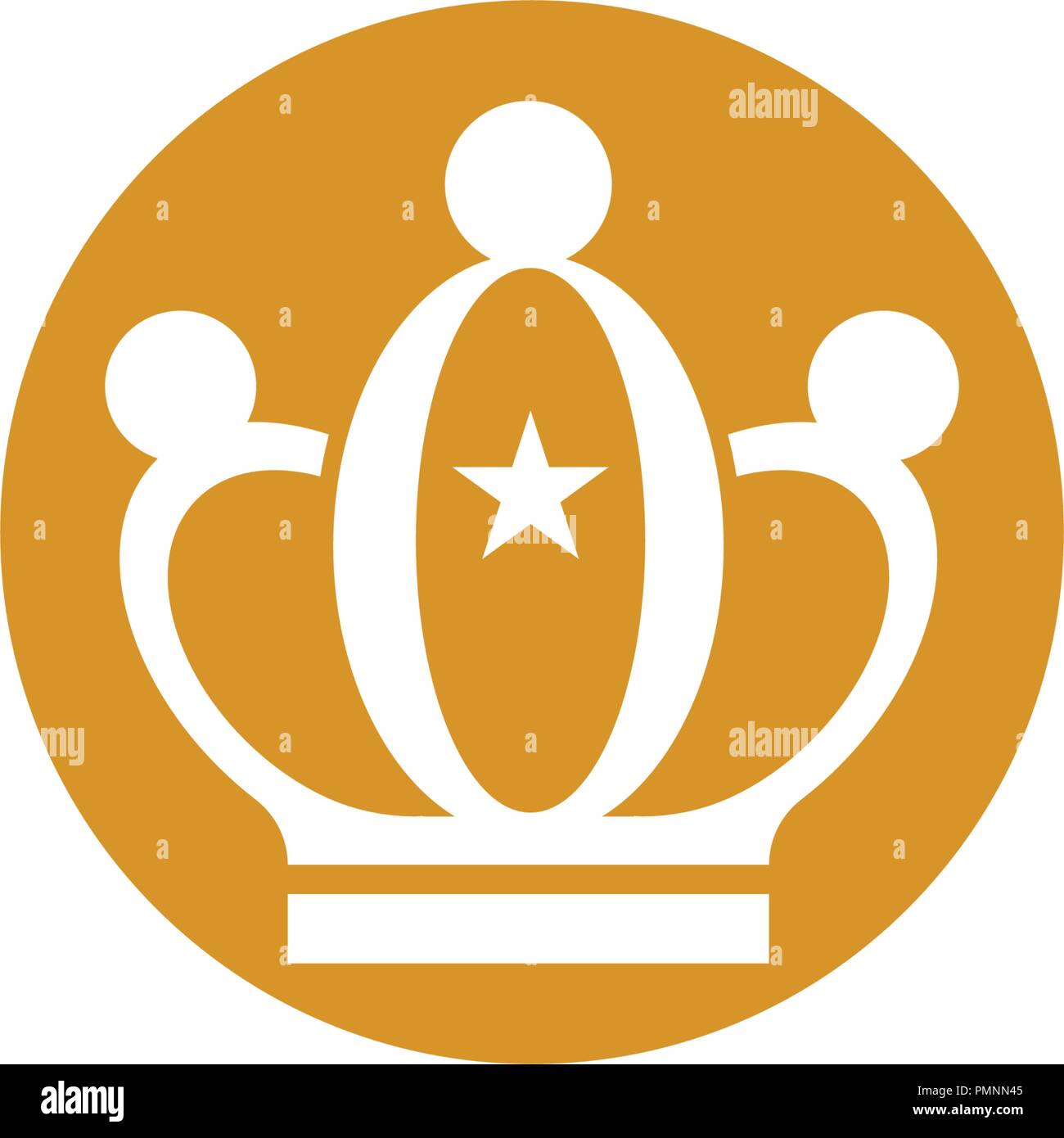 Set crown logo template hi-res stock photography and images - Alamy