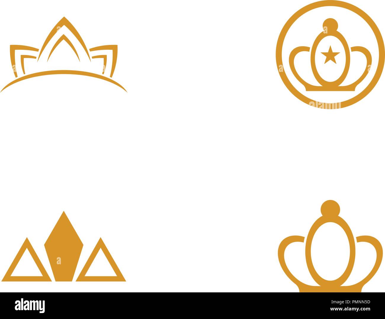 Crown Logo Template vector icon illustration design Stock Vector Image ...