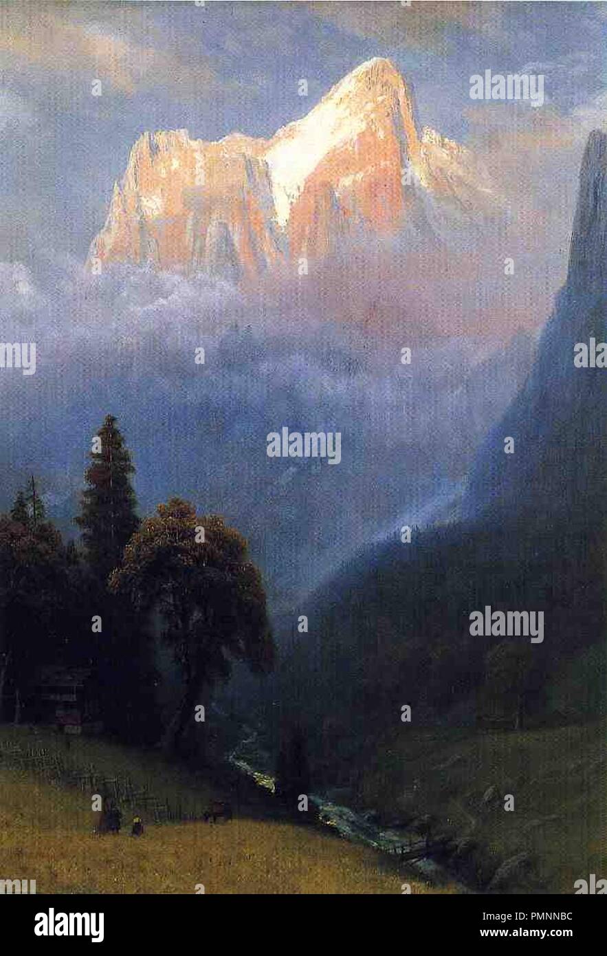 Bierstadt Albert Storm Among the Alps Stock Photo - Alamy