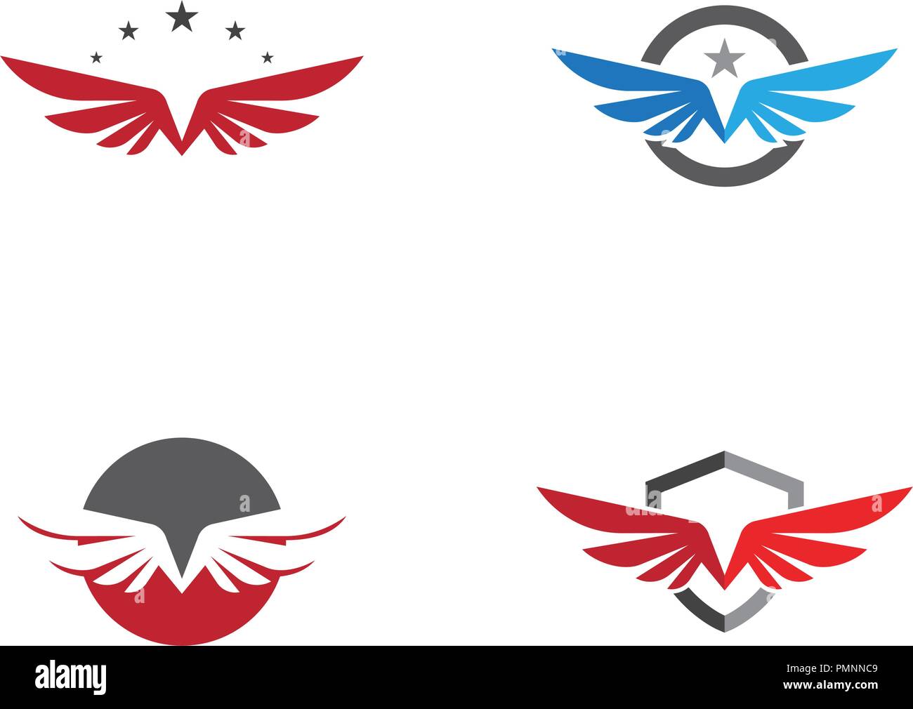 Falcon Logo Template vector illustration design Stock Vector Image ...