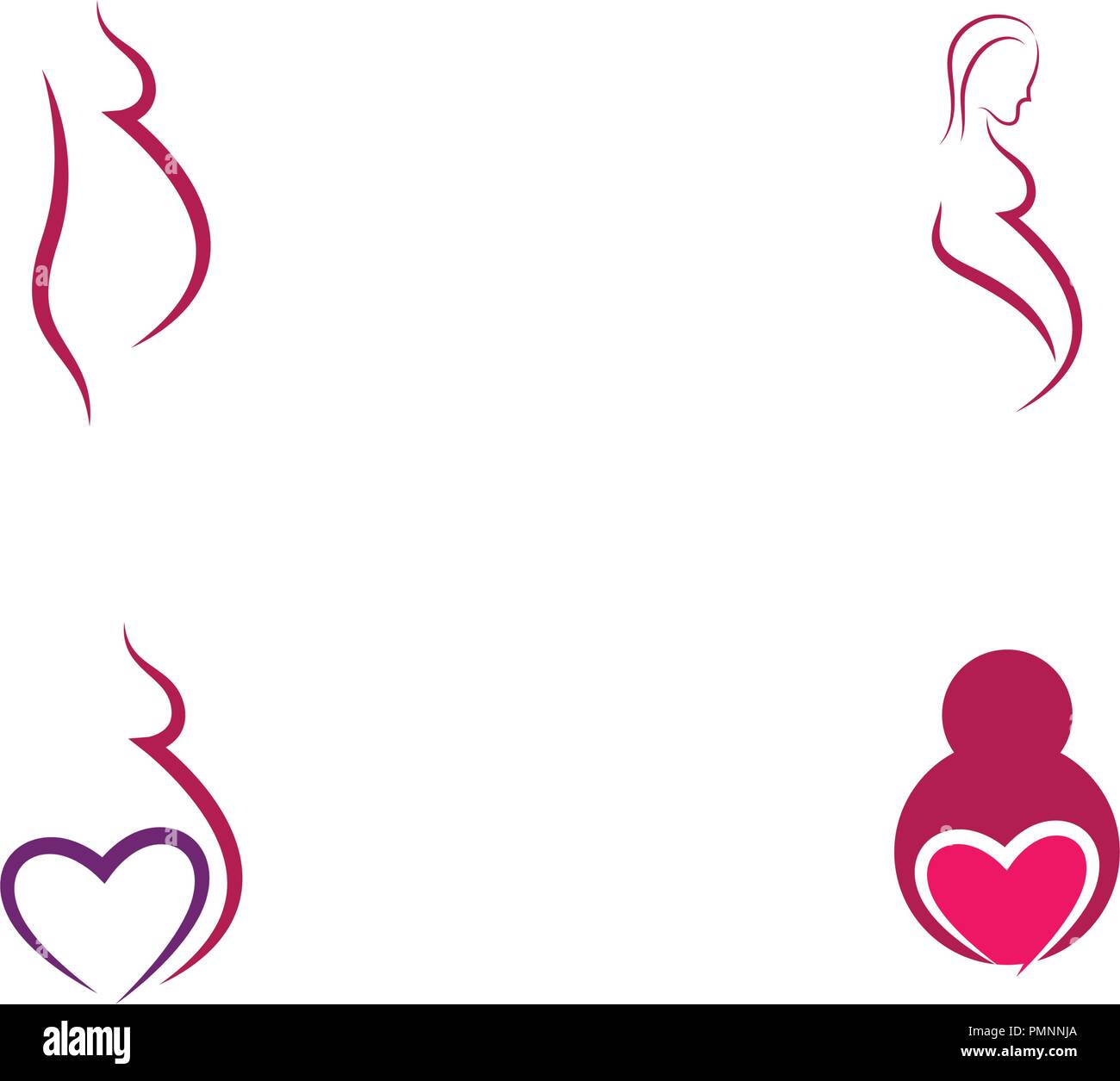 Pregnant logo template vector icon illustration design Stock Vector ...