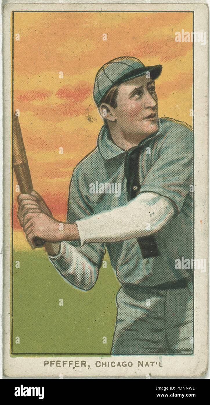 Big Jeff Pfeffer, Chicago Cubs, baseball card portrait Stock Photo - Alamy