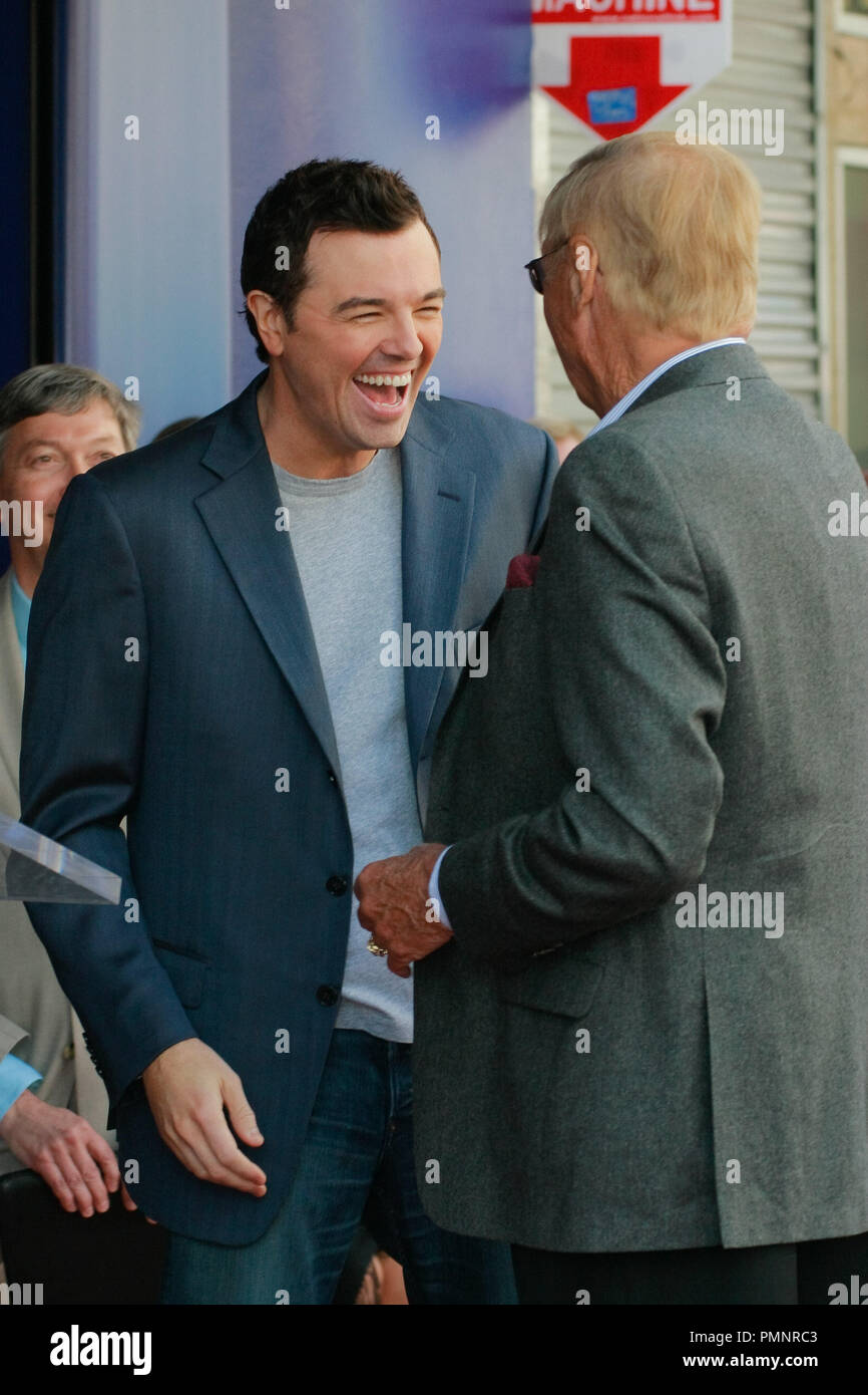Seth MacFarlane at the Hollywood Chamber of Commerce ceremony to honor ...