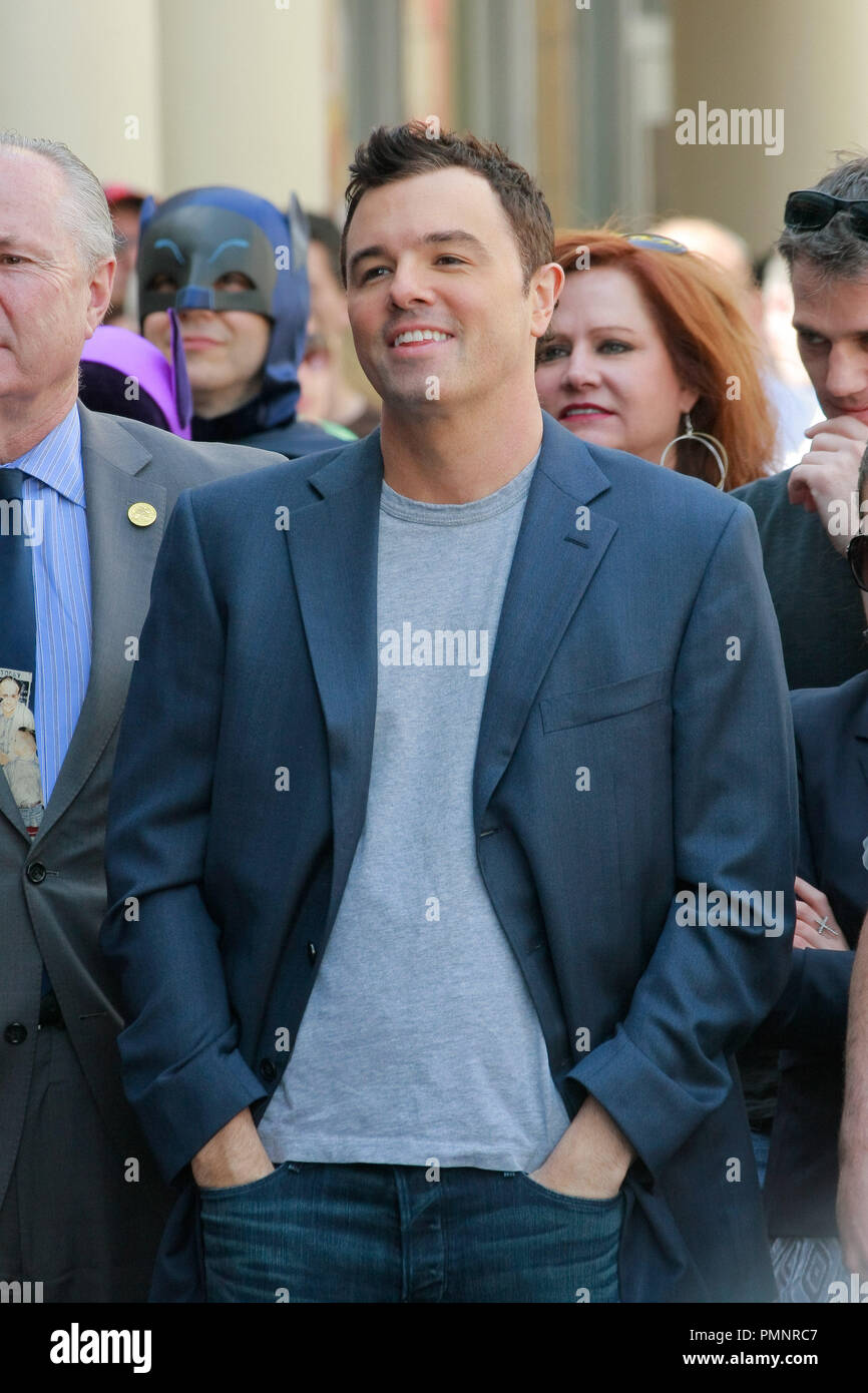 Seth MacFarlane at the Hollywood Chamber of Commerce ceremony to honor ...