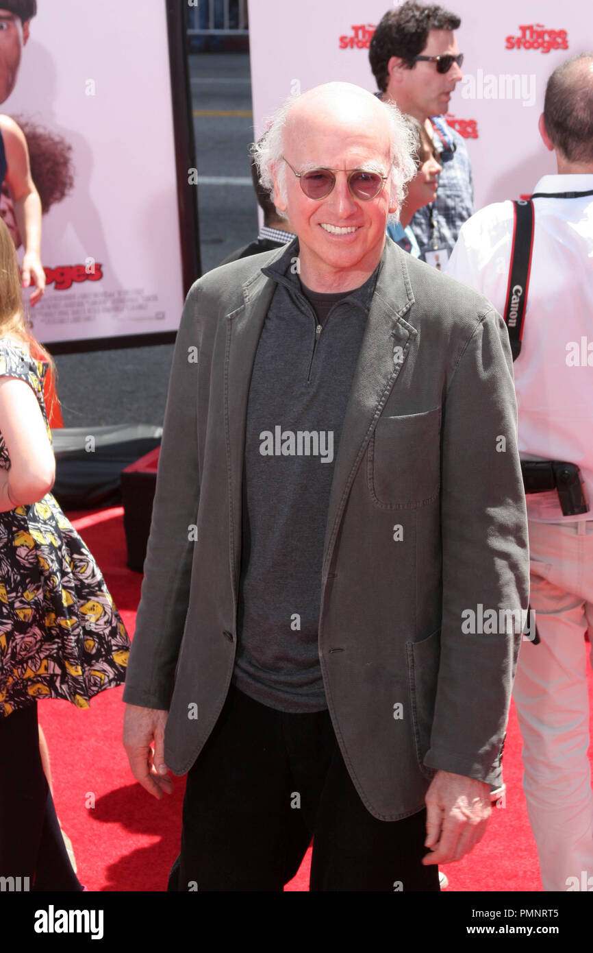 Larry David at the world premiere of 20th Century Fox "The Three ...