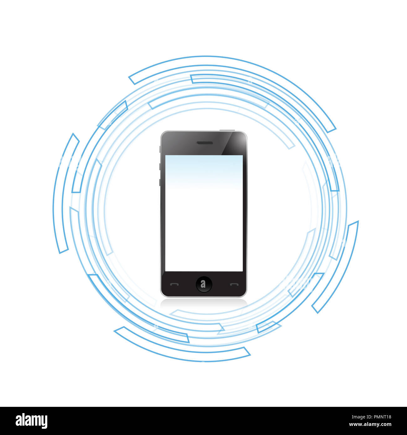 Smart Phone technology on the move. vector illustration design over ...