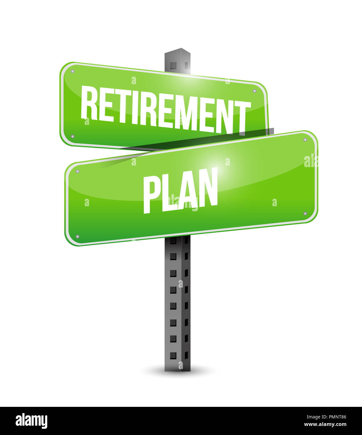 Retirement plan sign. Vector illustration design over white background ...