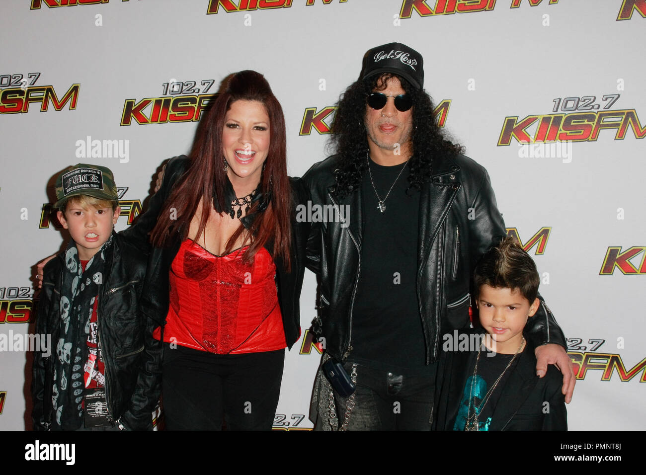 Slash and Family at Kiis FM's Jingle Ball 2011. Arrivals held at Nokia ...