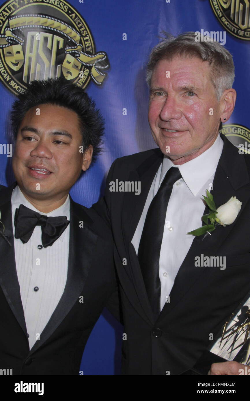 Matty Libatique, Harrison Ford 02/12/2012 26th Annual ASC Awards held ...