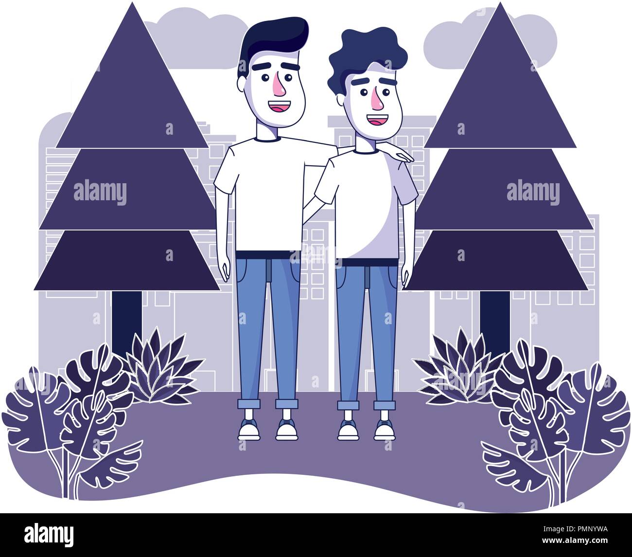 Trees with eyes Stock Vector Images - Alamy