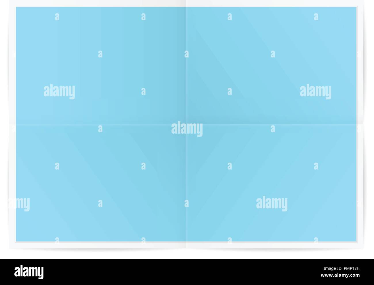 Folded paper on a white background. Vector illustration Stock Vector ...