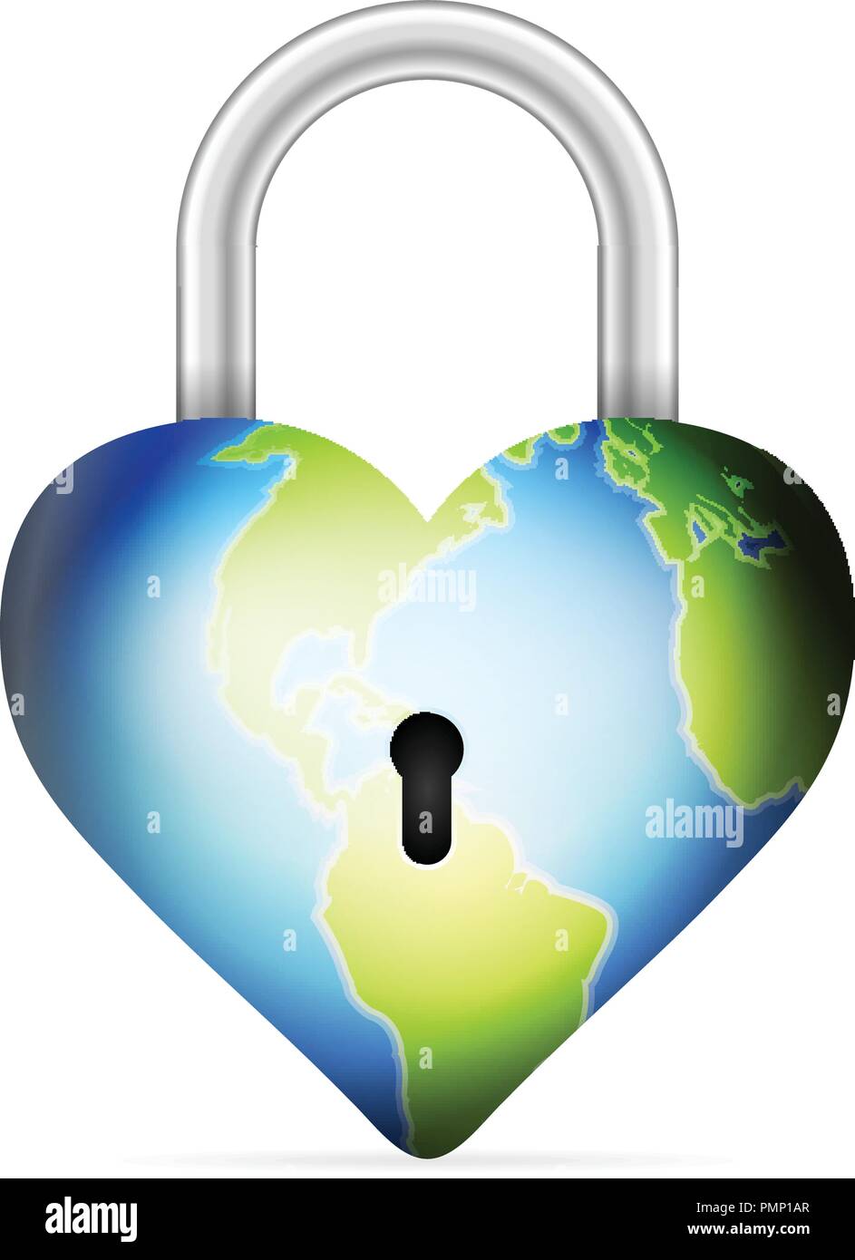 Earth padlock Stock Vector Images - Alamy
