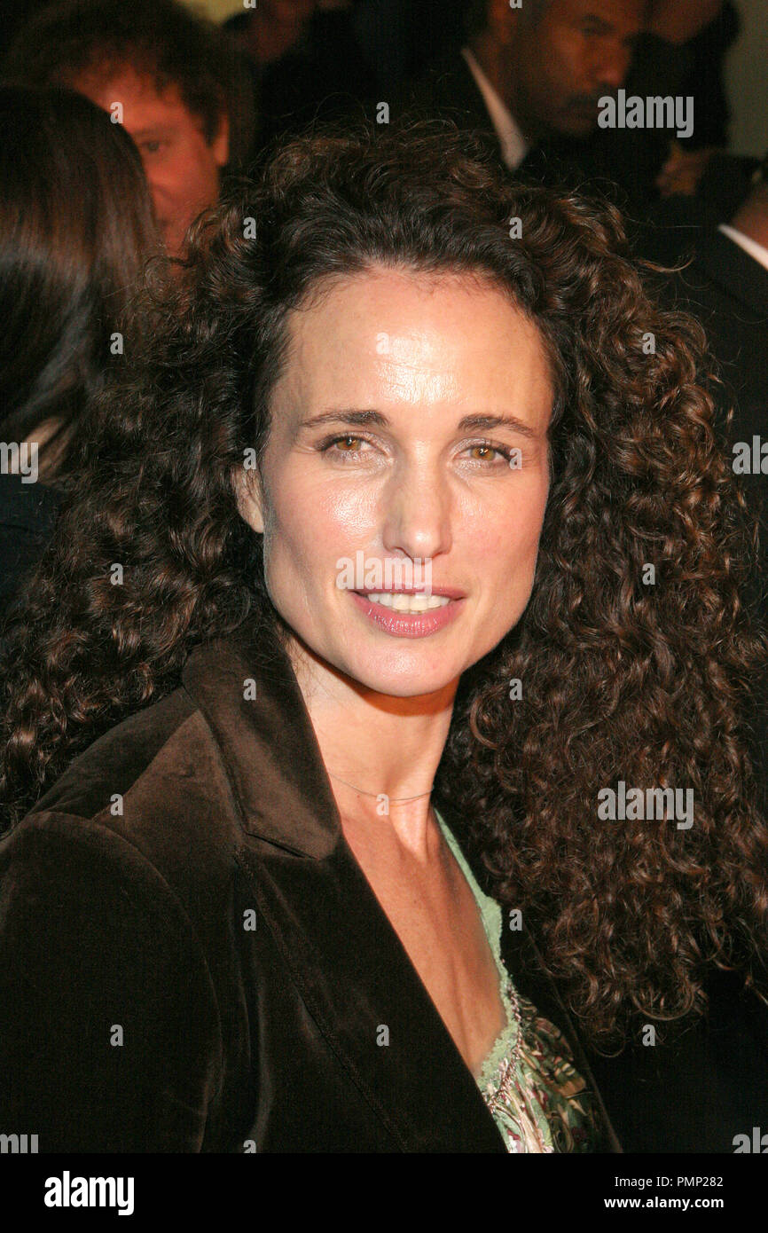 10/25/2006 Andie Macdowell CATCH A FIRE @ ArcLight Cinemas, Hollywood ...