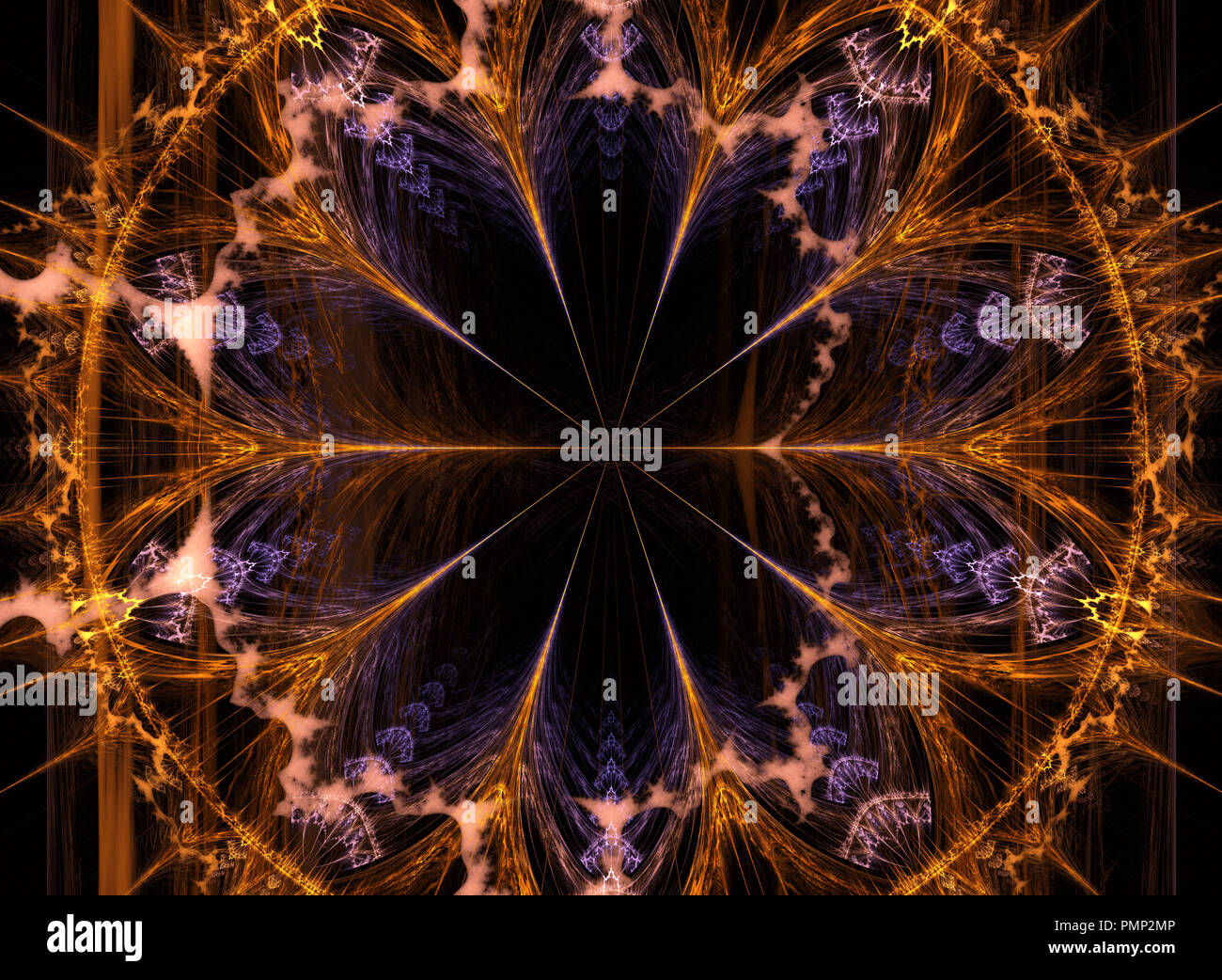Abstract fractal patterns and shapes. Fractal texture. The colors in ...