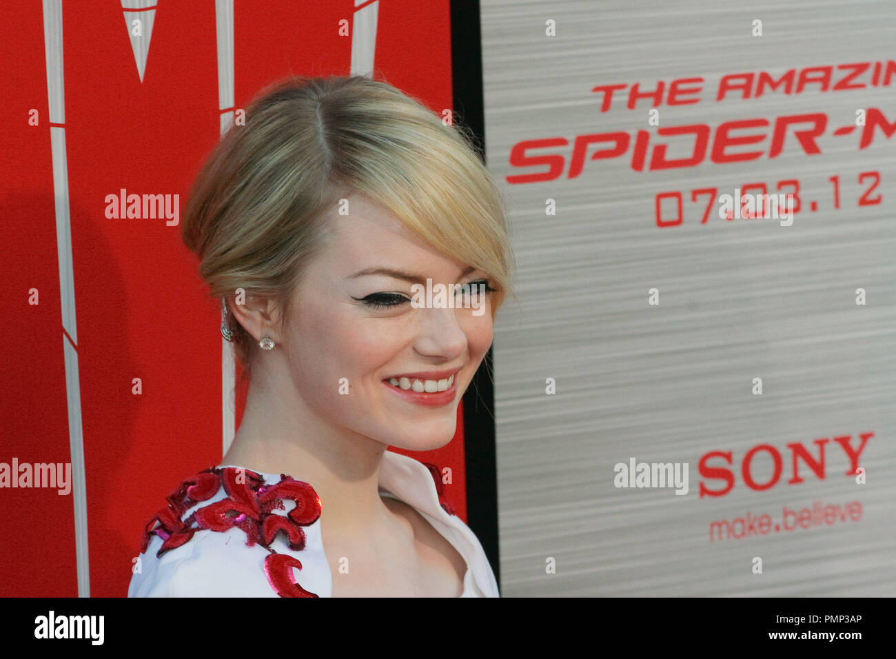 Emma Stone at the Premiere of Columbia Pictures / Marvel's "The Amazing ...