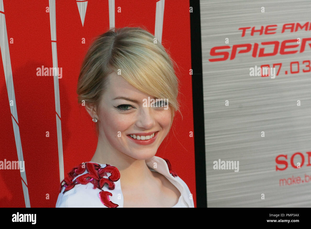 Emma Stone at the Premiere of Columbia Pictures / Marvel's "The Amazing ...