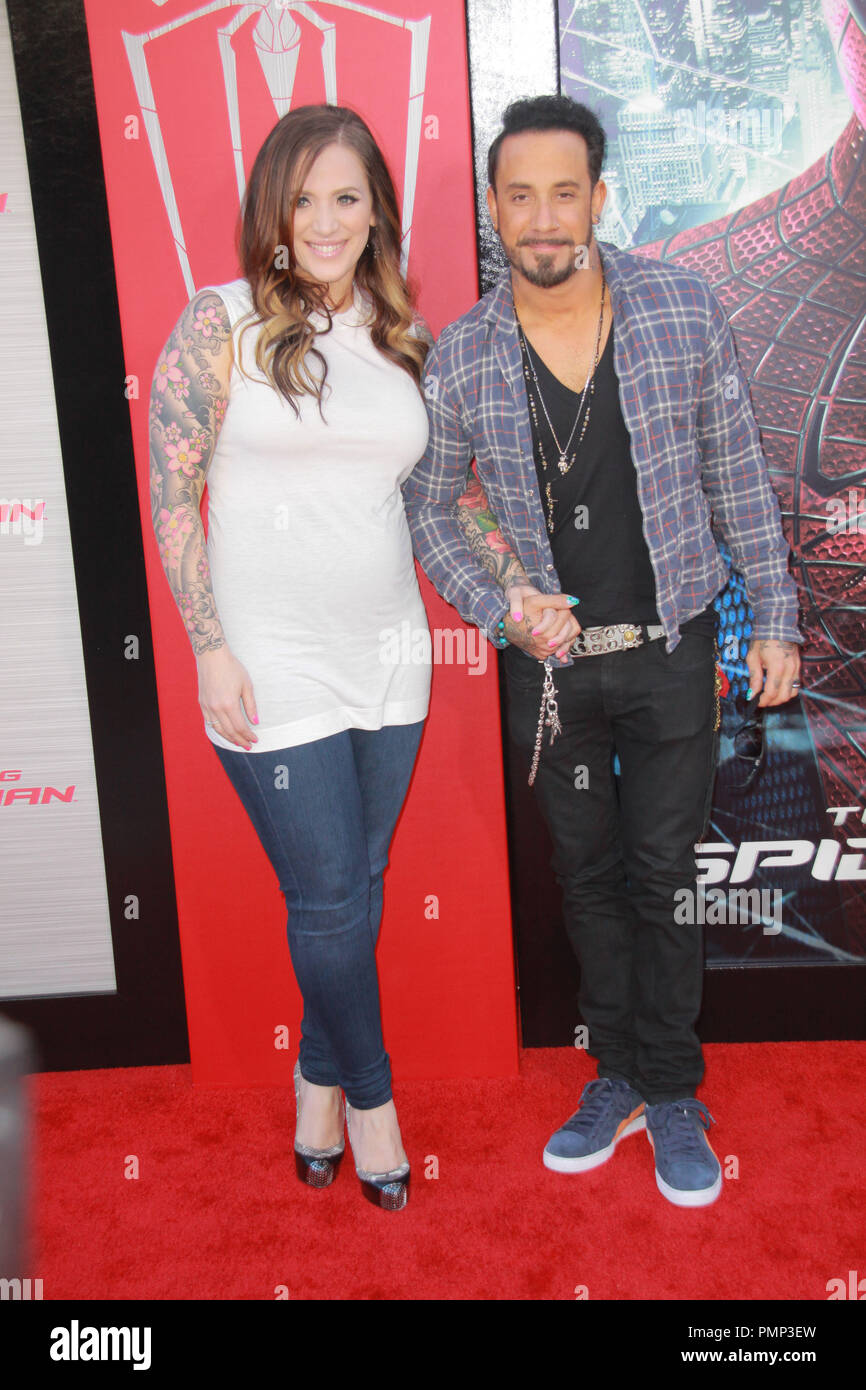 AJ McLean, Rochelle Karidis 06/28/2012 "The Amazing Spider-Man ...