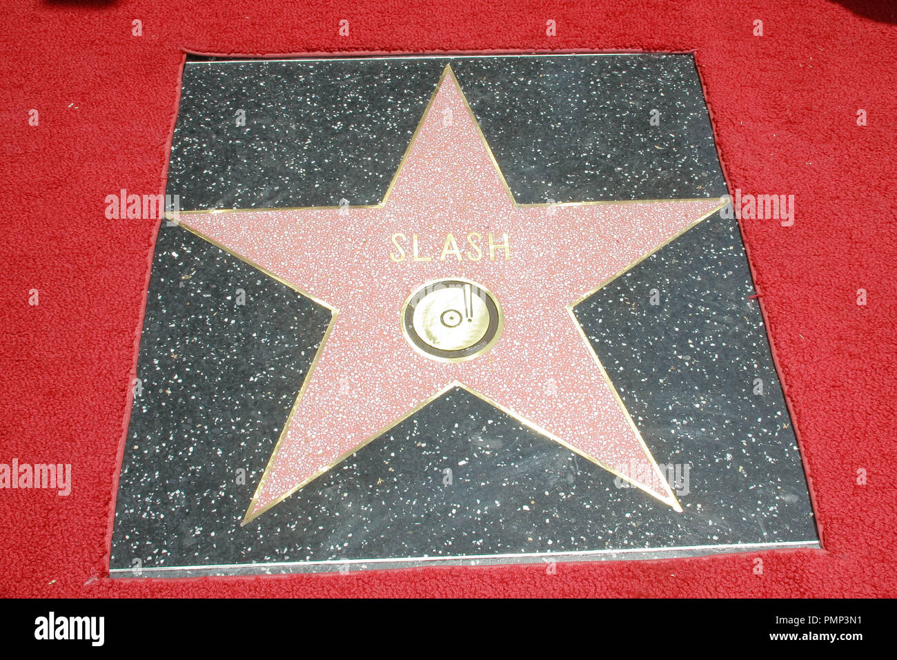 Slash's Star on the Hollywood Walk of Fame in Hollywood, CA, July 10 ...