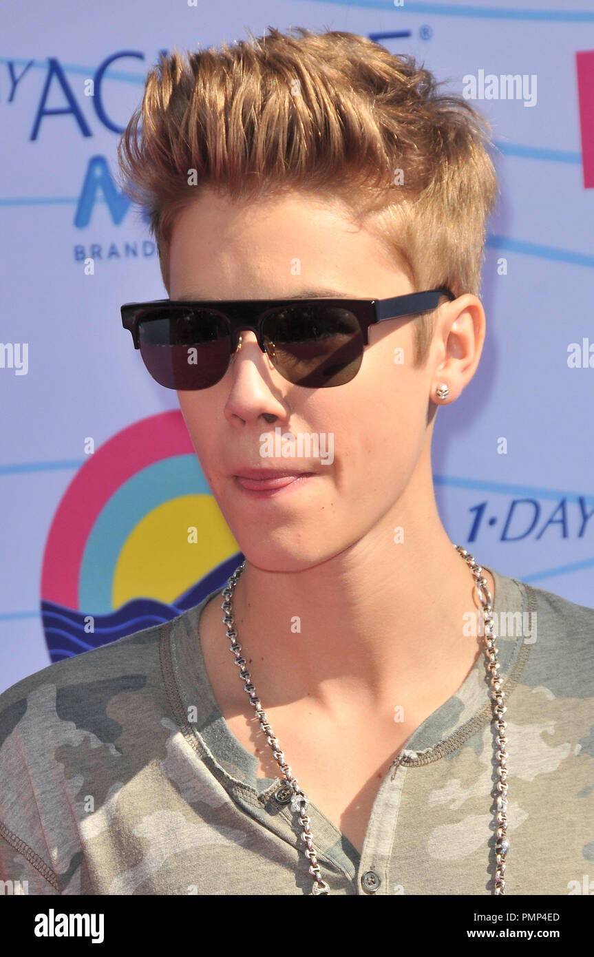 Justin Bieber at the 2012 Teen Choice Awards held at the Gibson ...