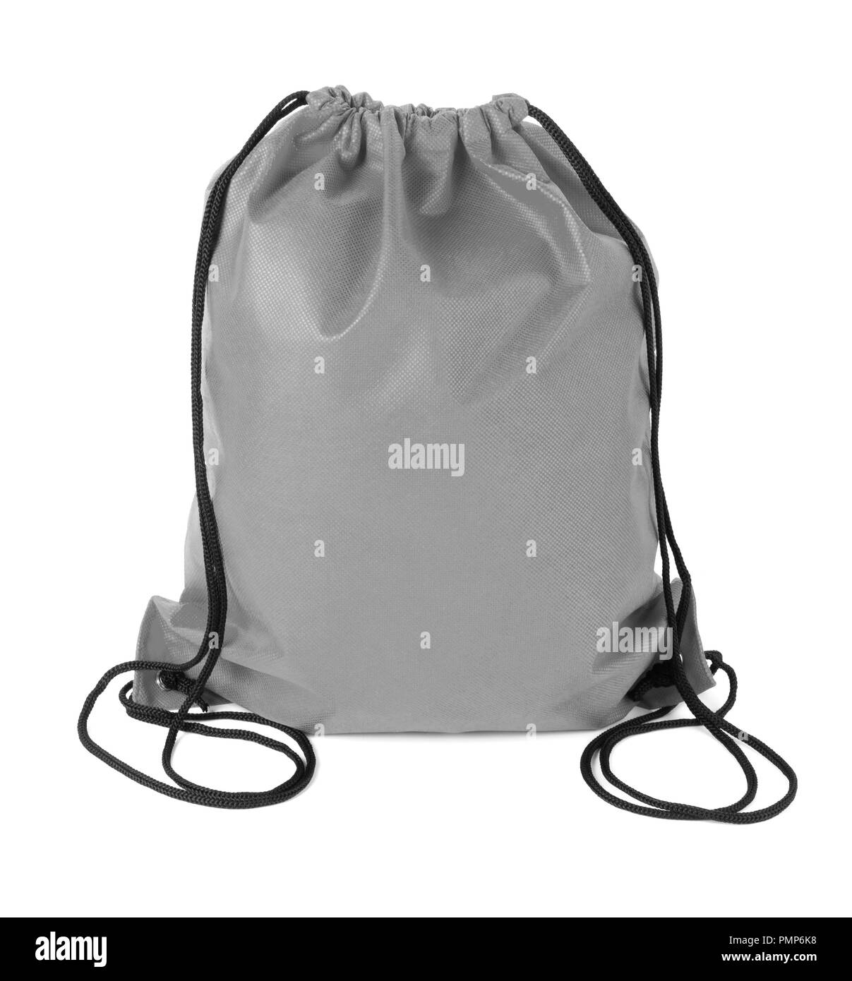 drawstring pack isolated on white background Stock Photo - Alamy