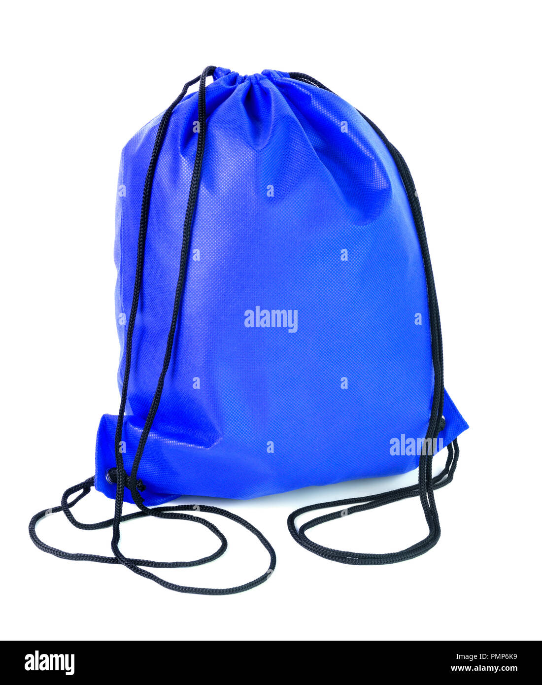 drawstring pack isolated on white background Stock Photo - Alamy