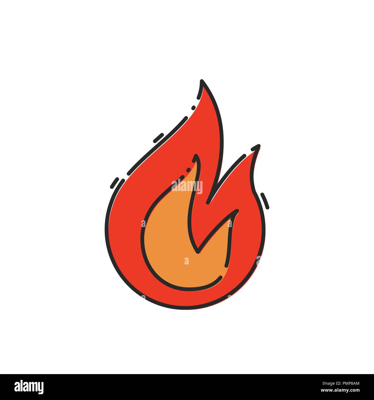 Fire icon vector hi-res stock photography and images - Alamy