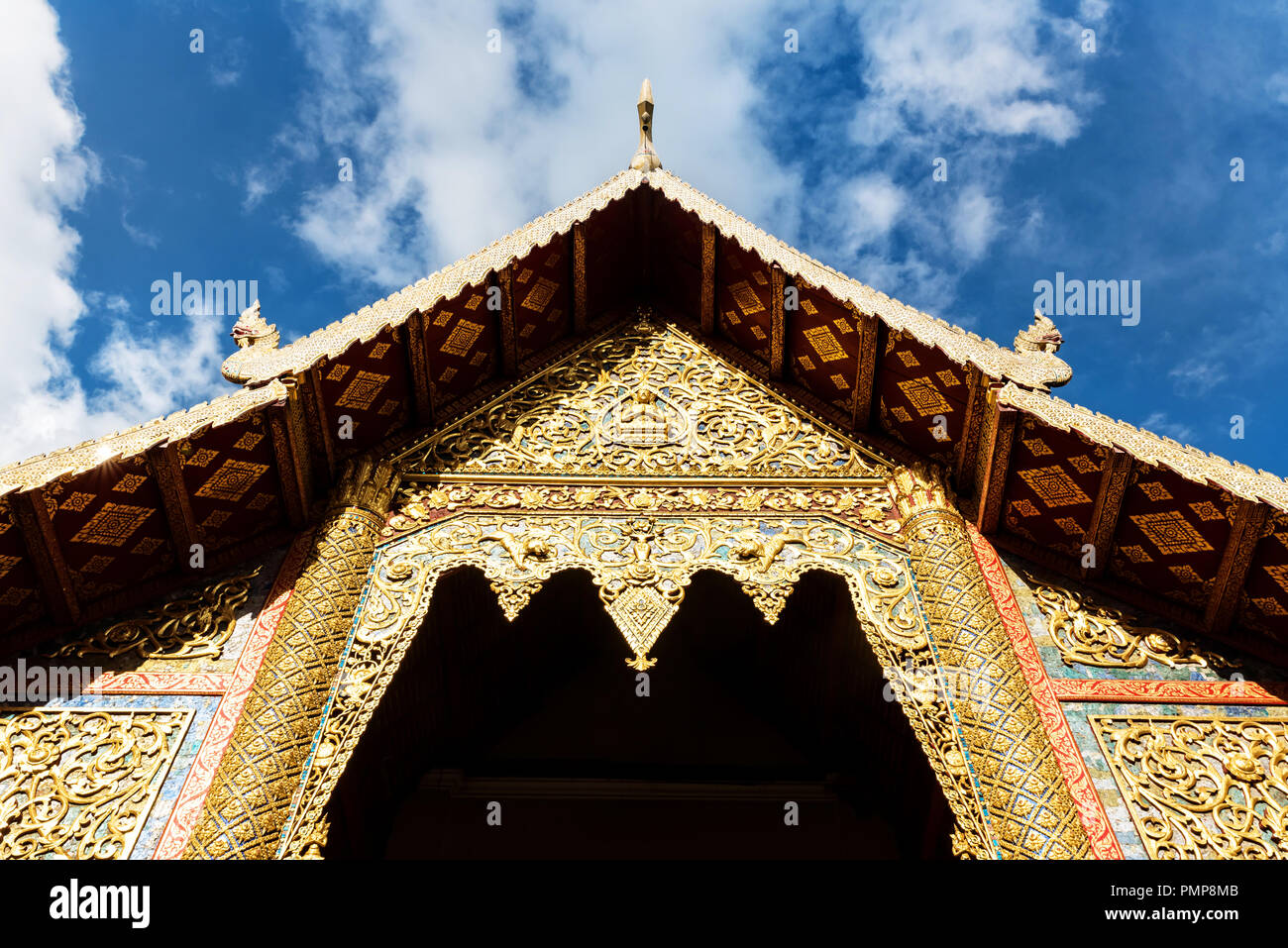 Beautiful temple roof design from hi-res stock photography and images ...