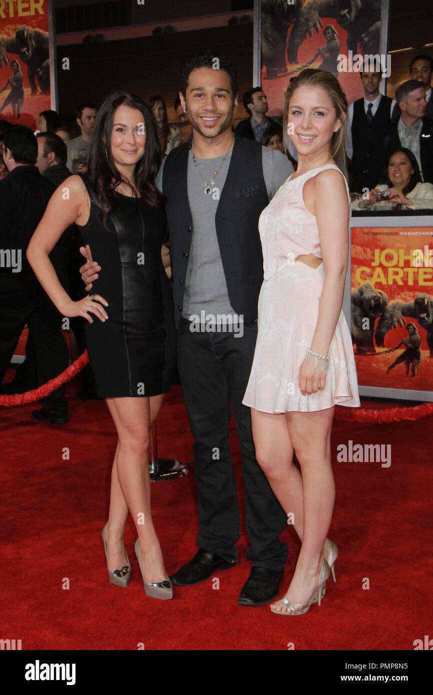 Corbin Bleu, Alexa Vega 02/22/2012 "John Carter" Premiere held at Regal ...