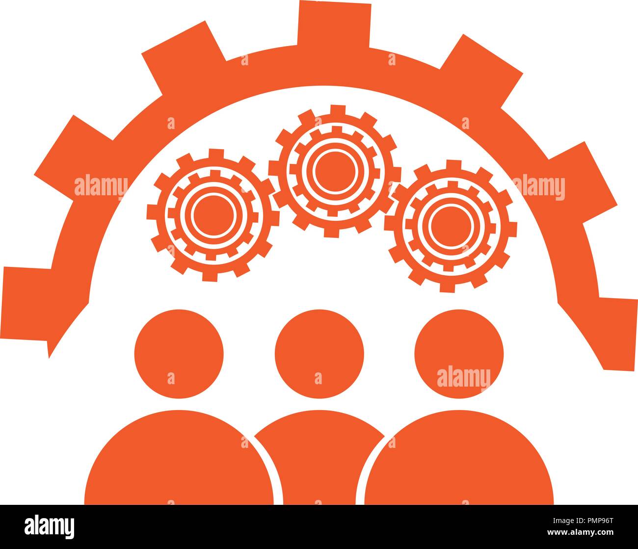 Abstract teamwork logo. Business concept Stock Vector Image & Art - Alamy