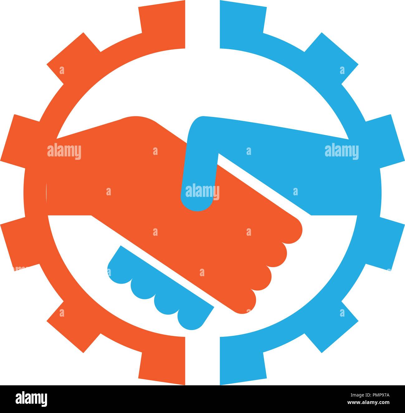 Abstract teamwork logo. Business concept Stock Vector Image & Art - Alamy