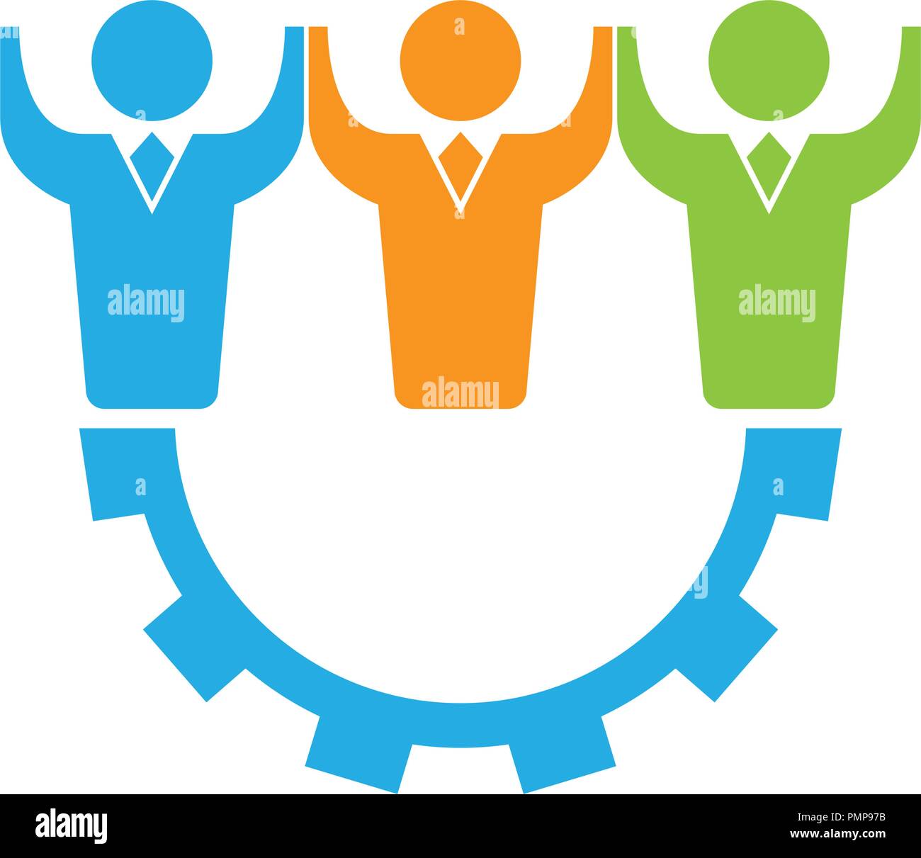 Abstract teamwork logo. Business concept Stock Vector Image & Art - Alamy