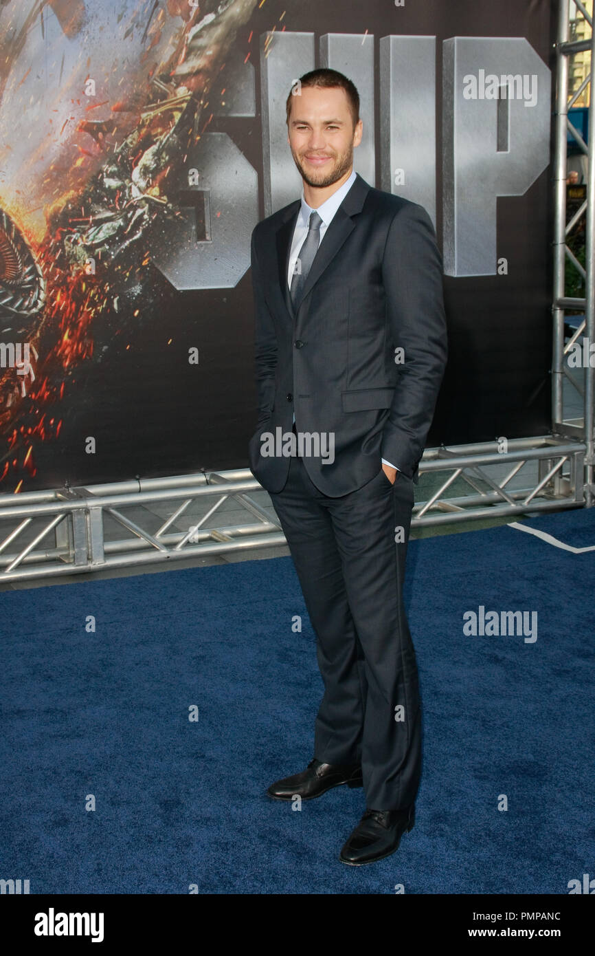 Taylor Kitsch at the Premiere of Universal Pictures' "Battleship ...