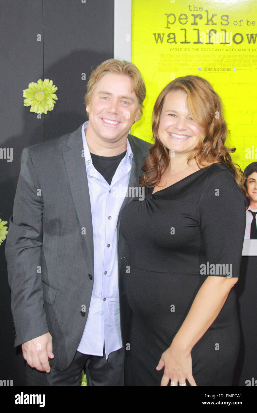 Stephen Chbosky, his wife 09/10/2012 "The Perks Of Being A Wallflower ...